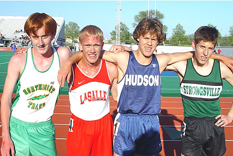Hudson OH Team Mates: (Left) Wesley Smith and Austin Schiele